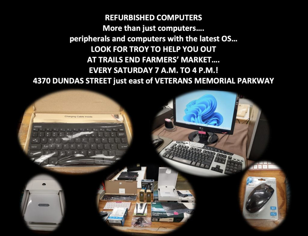 BLOW OUT SALE AT REFURBISHED COMPUTERS!! - Trails End Market